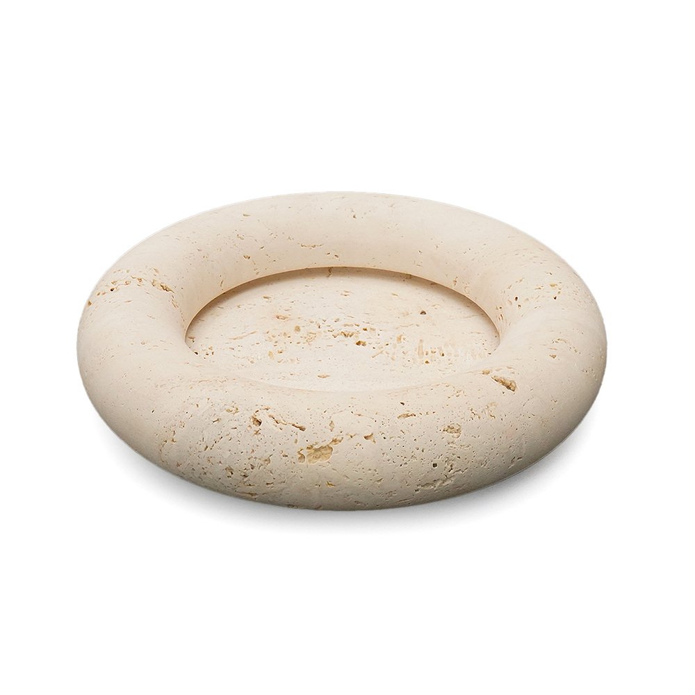 Voltero Travertine Bowl by Pier Alessandro Giusti and Egidio Di Rosa ...