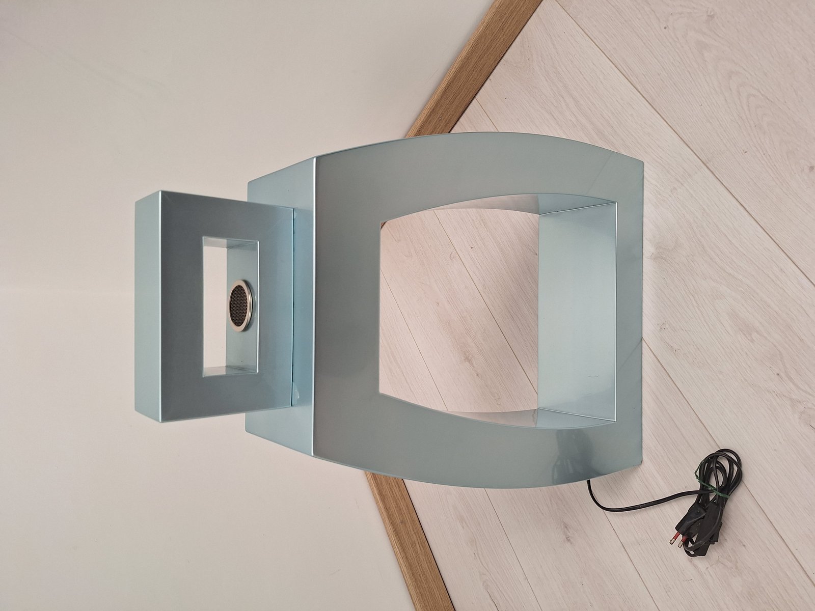 Table Lamp in Blue Lacquered Wood attributed to Andrea Anastasio for ...