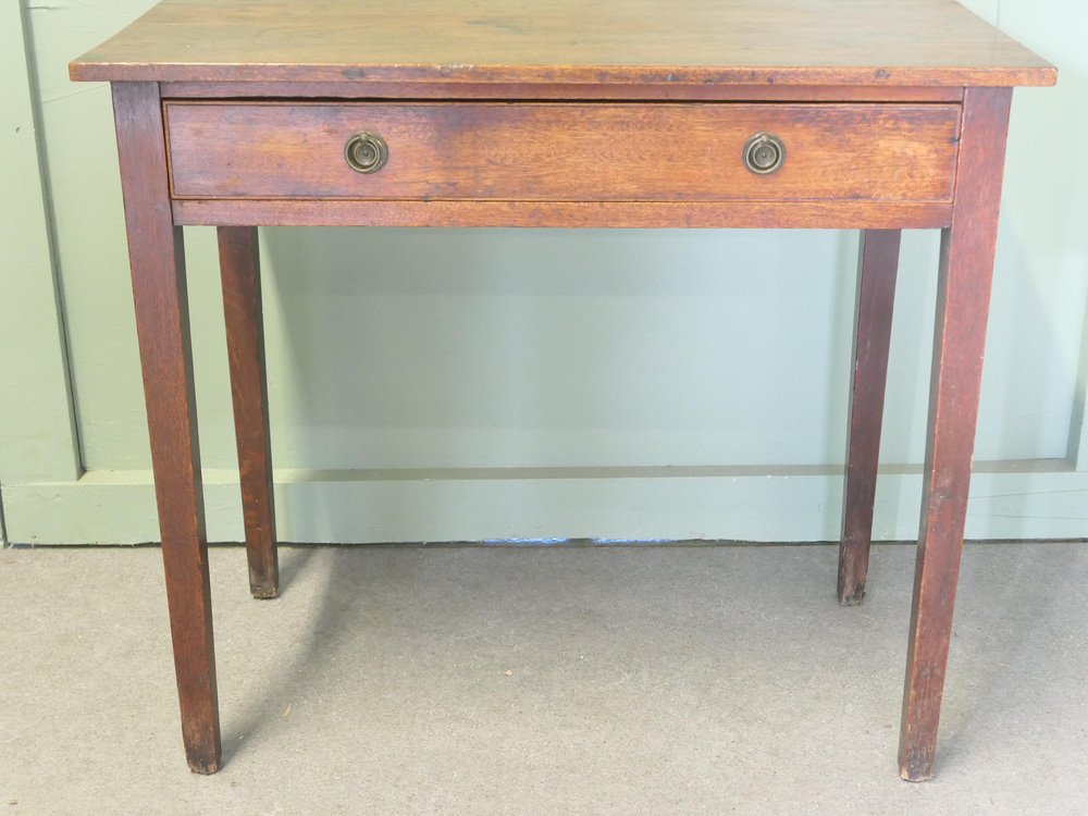 Antique Oak Writing Table, 1800s for sale at Pamono