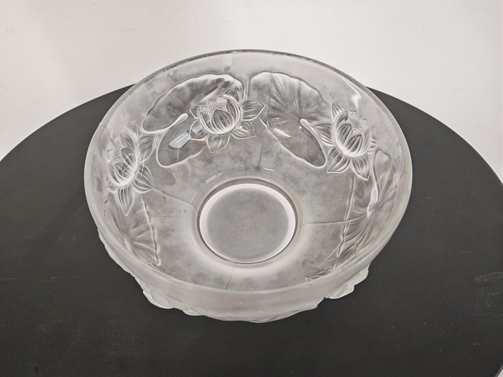 Art Deco Glass Bowl by Josef Inwald for Barolac, 1930s for sale at Pamono