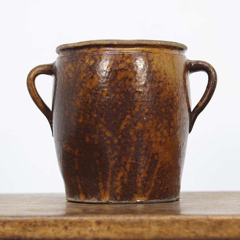 19th Century South German Glazed Confit Pot / Jar for sale at Pamono