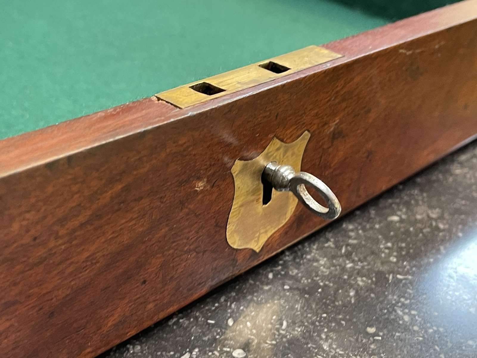 19th Century Mahogany Marine Chest for sale at Pamono