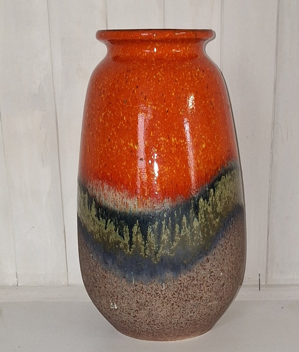 Vintage German Ceramic Model Number N 076 1040 Vase, 1970s for sale at ...