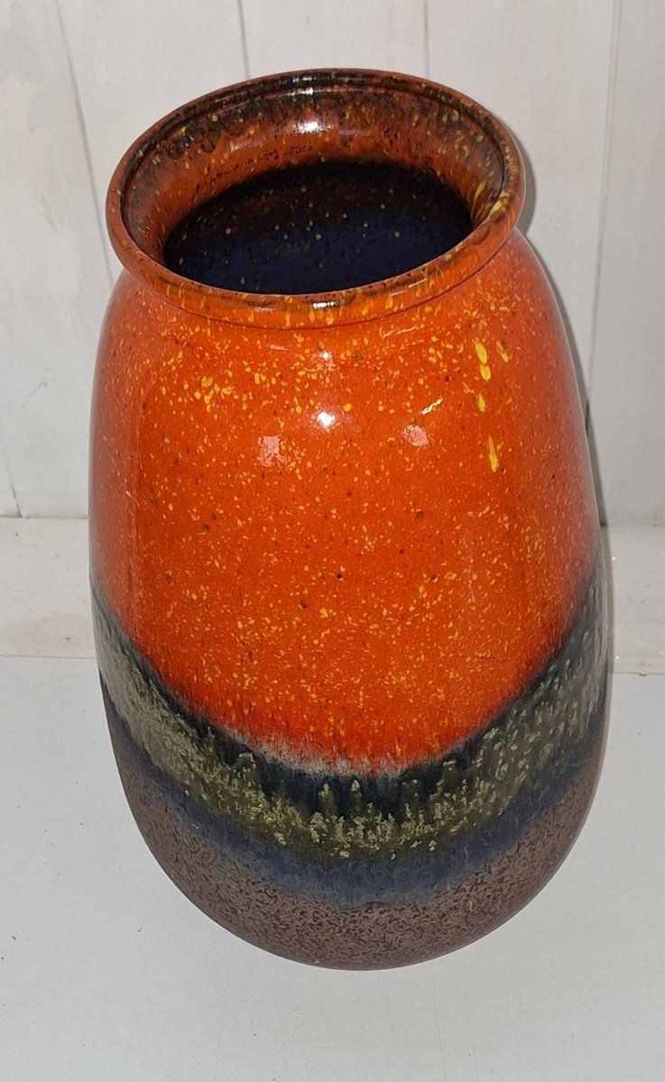 Vintage German Ceramic Model Number N 076 1040 Vase, 1970s for sale at ...