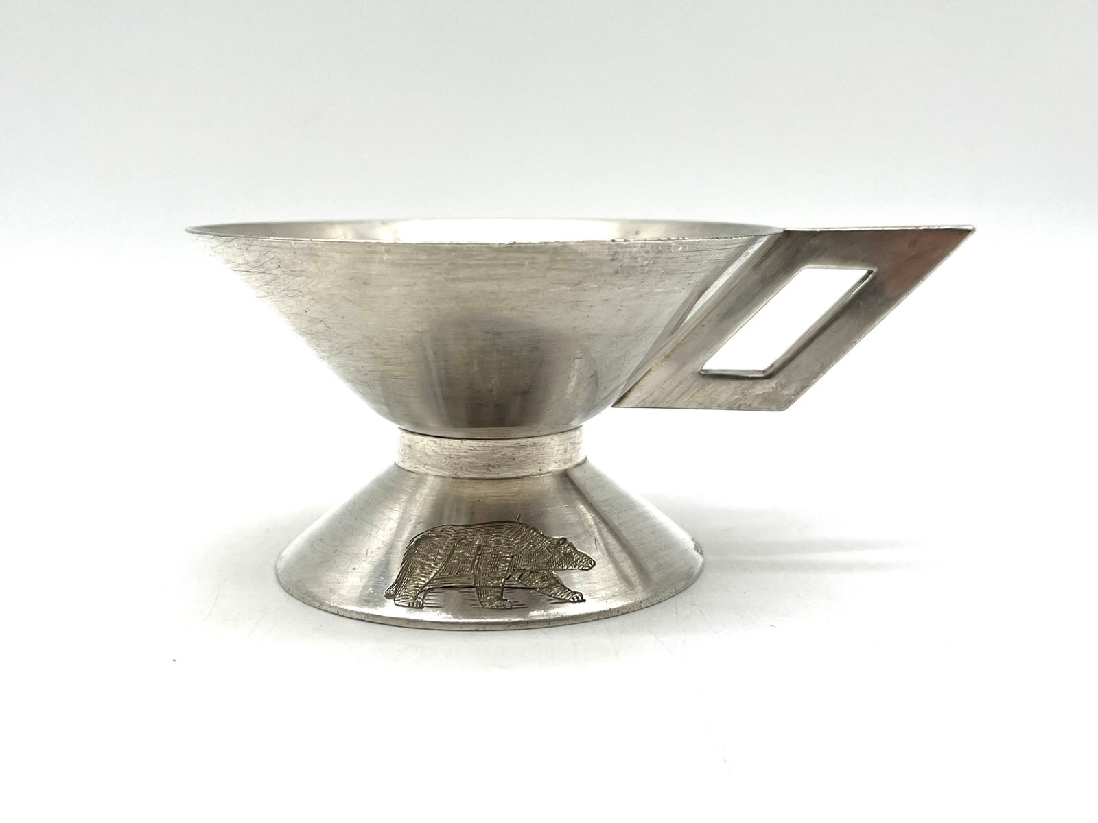 Art Deco Hotel Silverware with Engraved Bear Motif from Gebrüder Hepp ...