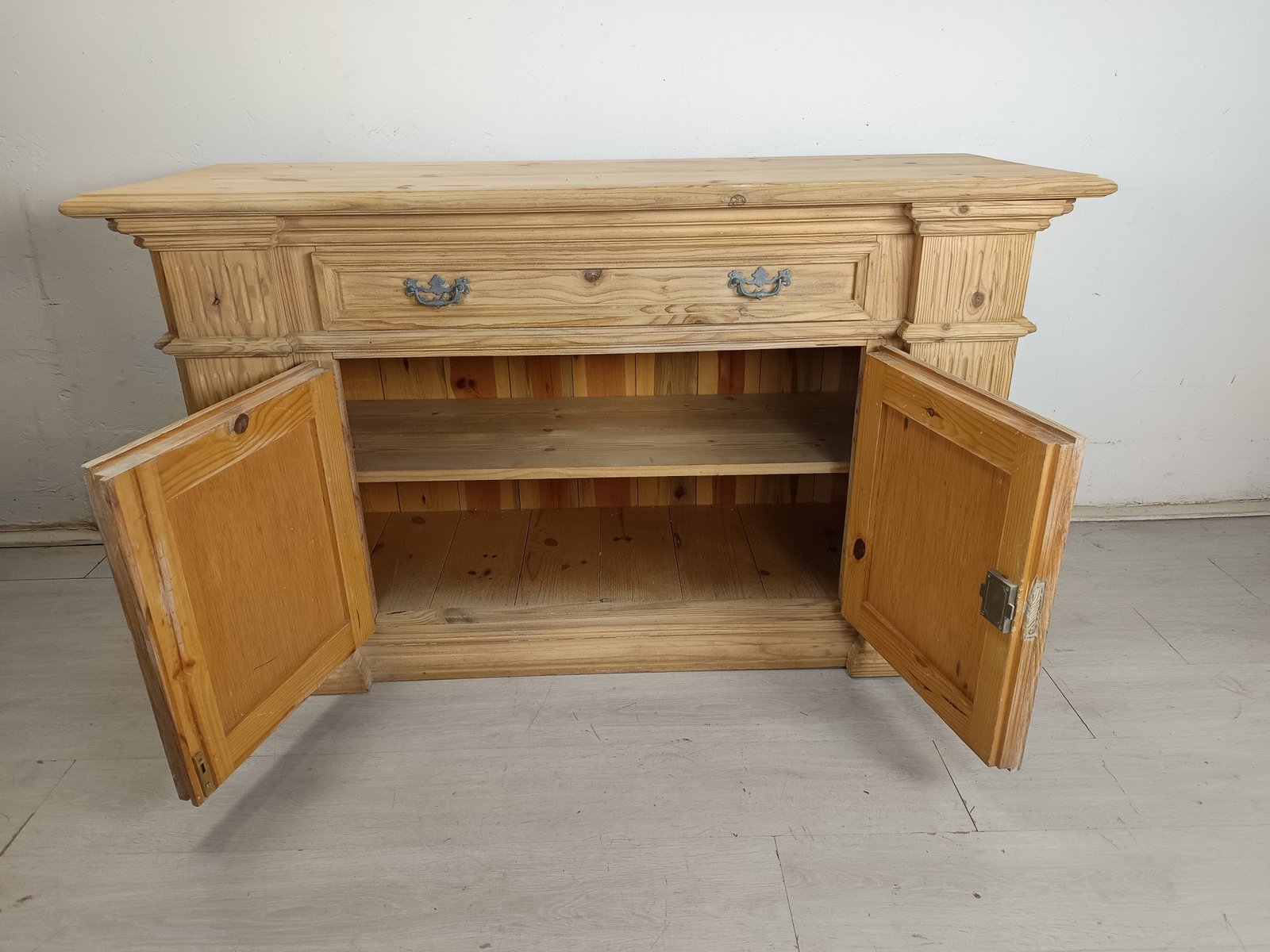 Antique Style Raw Column Sideboard, 1970s for sale at Pamono