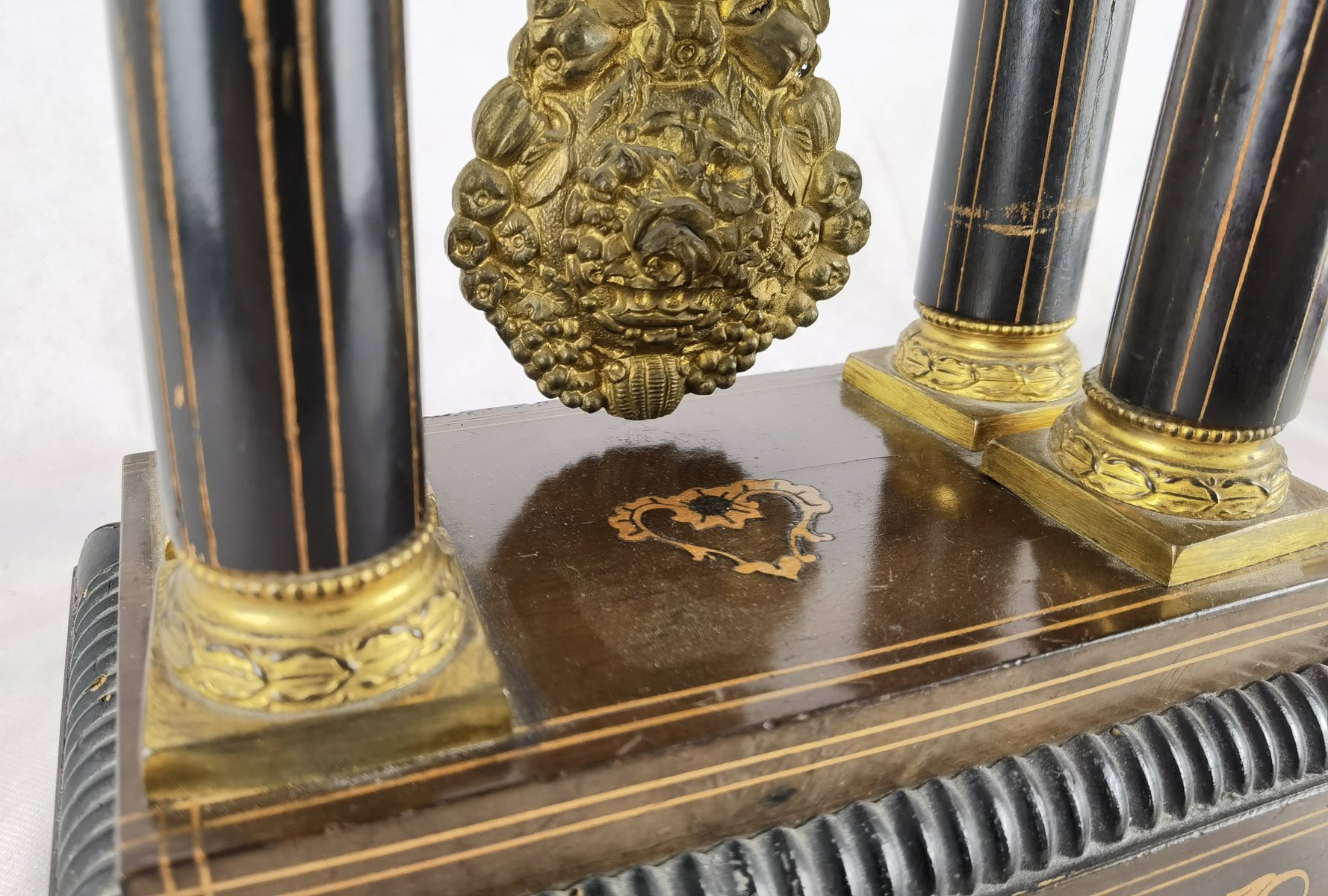 Antique French Pendulum Clock, 1845 for sale at Pamono