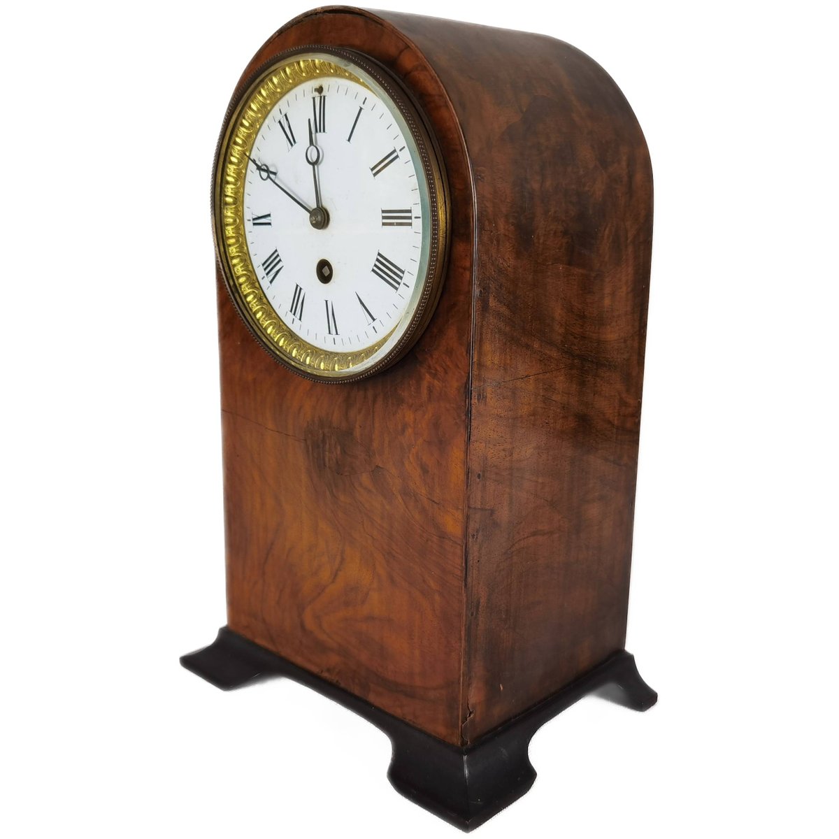 Antique Pendulum Clock in Walnut, 1900 for sale at Pamono