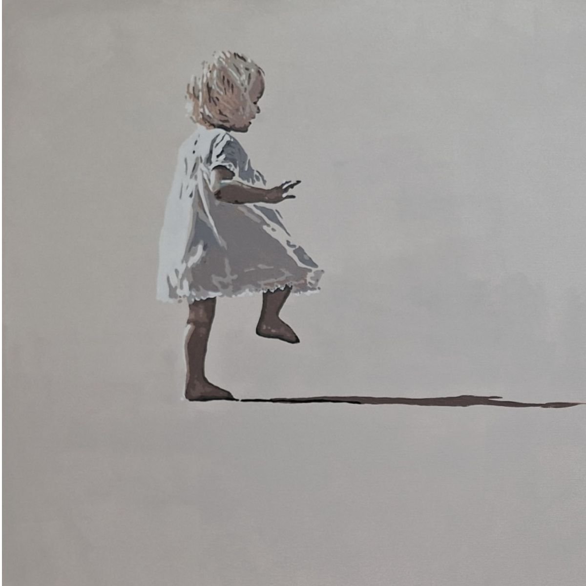 Joanna Woyda, The Beach: The First Step, 2025, Acrylic on Canvas for sale at Pamono