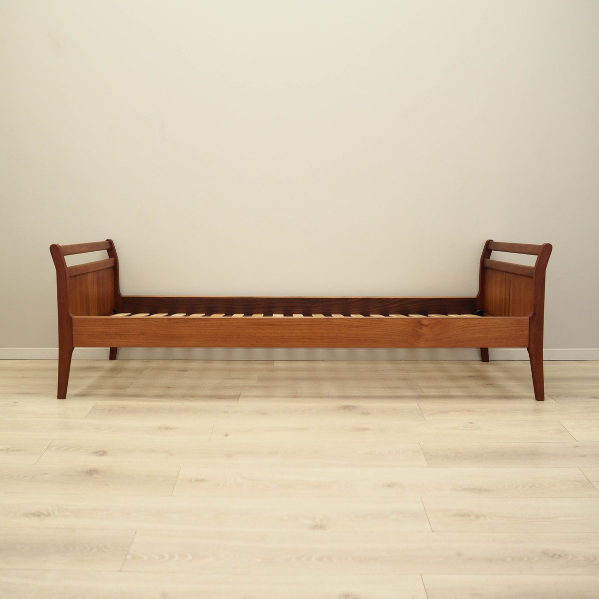 Danish Teak Bed, Denmark, 1970s for sale at Pamono