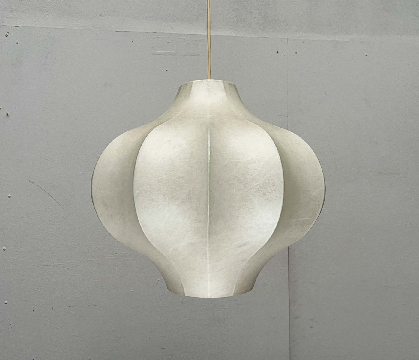 Mid-Century Modern Cocoon Pendant Lamp by Friedel Wauer for Goldkant ...