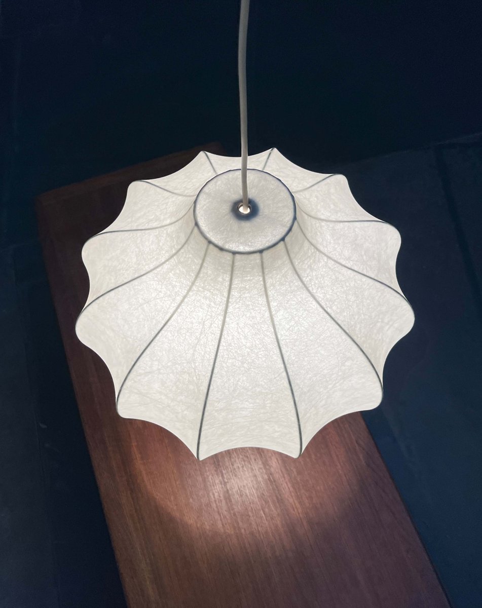 Mid-Century Modern Cocoon Pendant Lamp by Friedel Wauer for Goldkant ...
