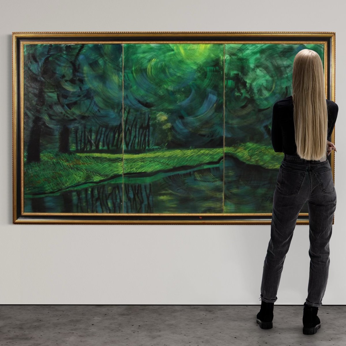 Italian Artist, Landscape, 1993, Oil on Canvas, Framed for sale at Pamono