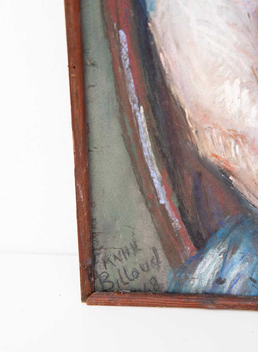 Fanny Billaud, Retrato de mujer, 1948, Dibujo al pastel en venta en Pamono