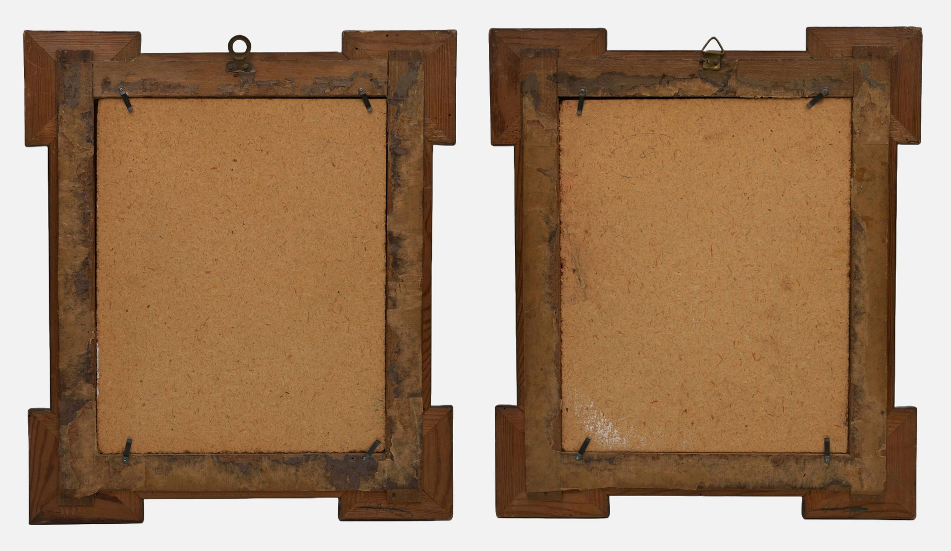 Gertrude Degenhardt, Two Fantastic Scenes, 1970, Oil on Hardboard, Set ...