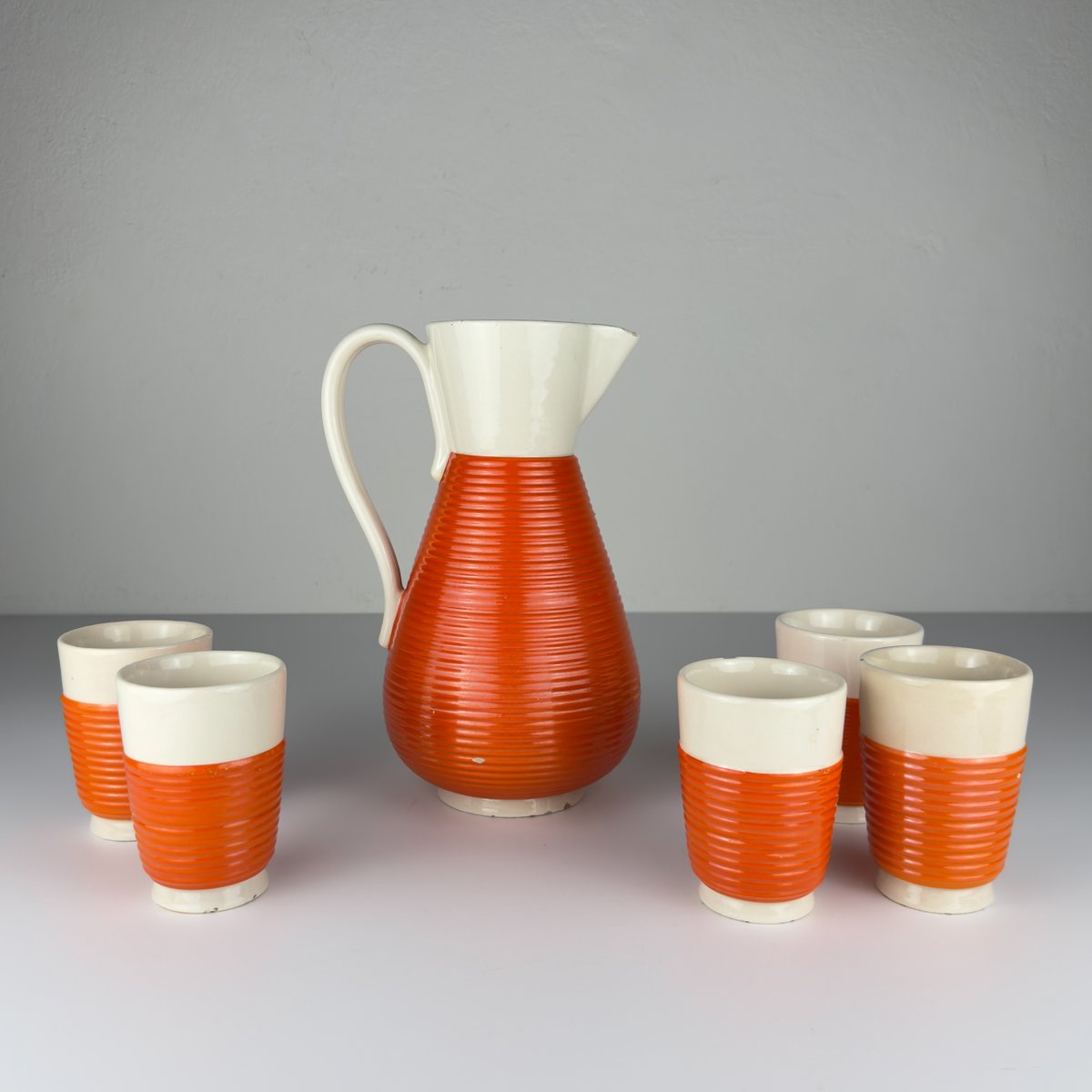Vintage Water Set from Ceramiche Rometti Umbertide, Italy, 1930s, Set ...