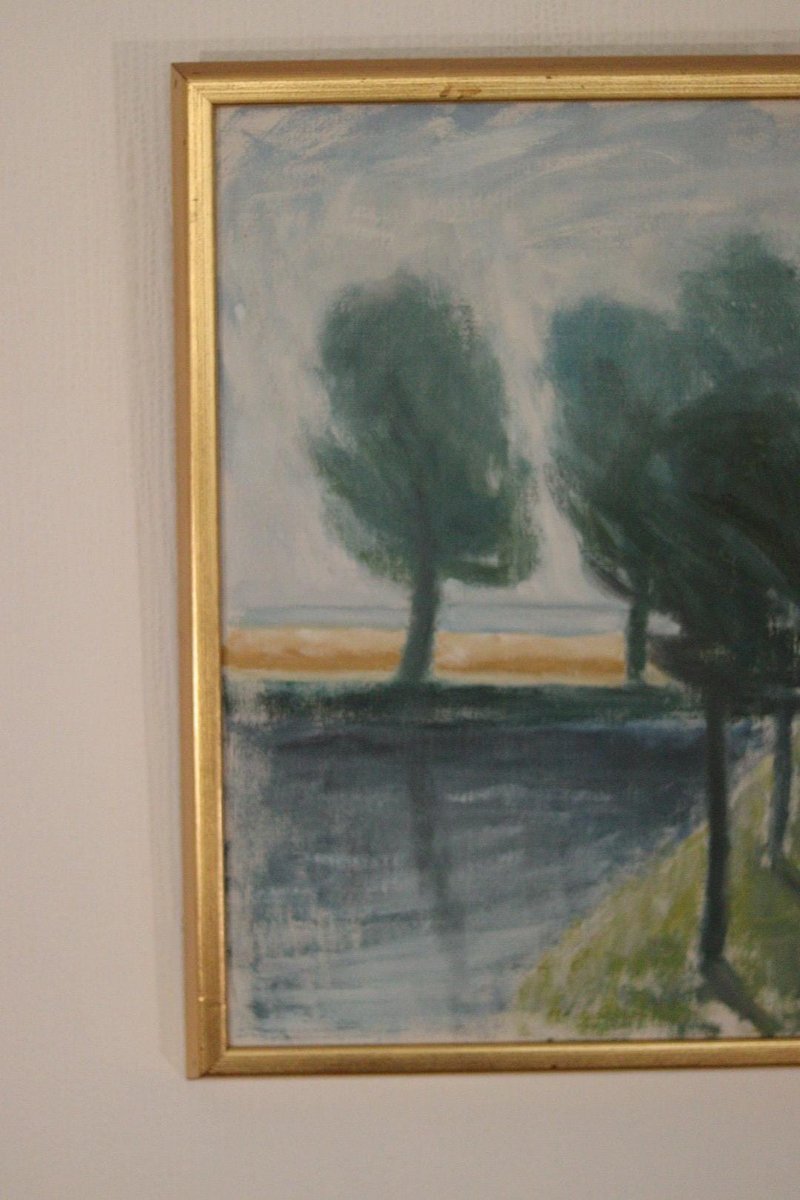 Sune Lundquist, Trees, 1960s, Oil on Canvas, Framed for sale at Pamono