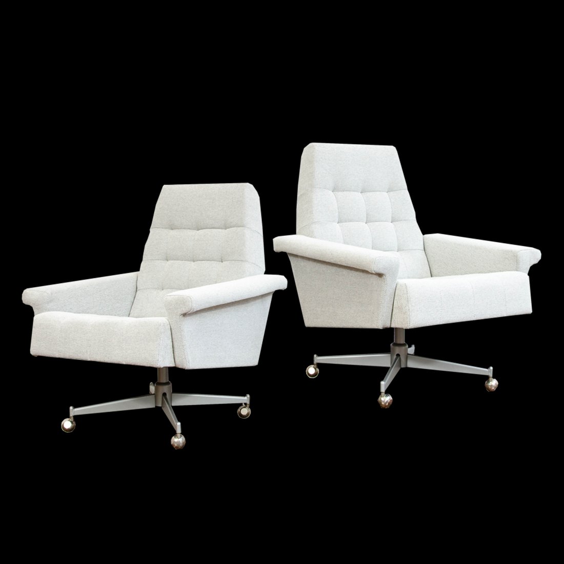 Vintage Swivel Chairs from Up Závody, 1970s, Set of 2 for sale at Pamono