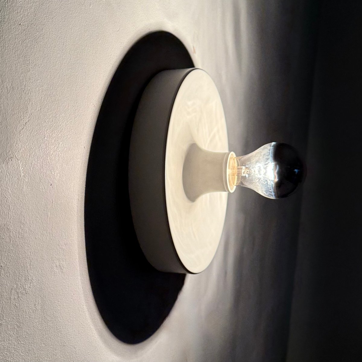 Wall Sconce Disc attributed to Charlotte Perriand for Les Arcs, 1970s ...