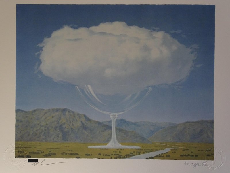 D'après René Magritte, La Corde Sensible, Lithographie en vente sur Pamono