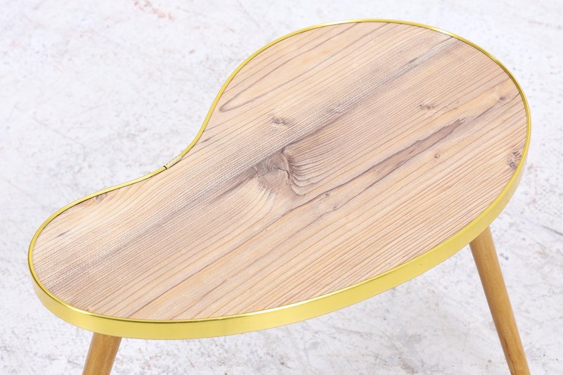 Mid-Century Kidney-Shaped Table or Plant Stand for sale at Pamono