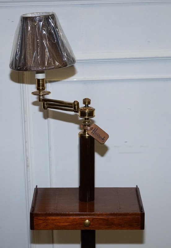 English Reading Lamp with Stand from Harrods London for sale at Pamono
