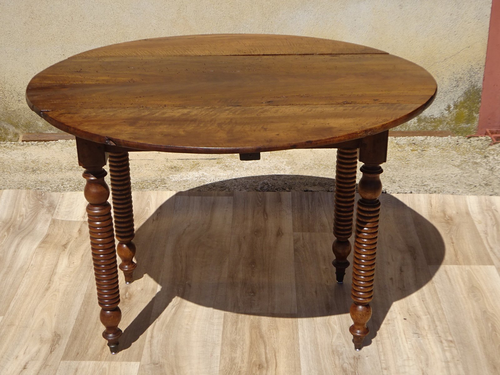 Walnut Top Flap Table for sale at Pamono
