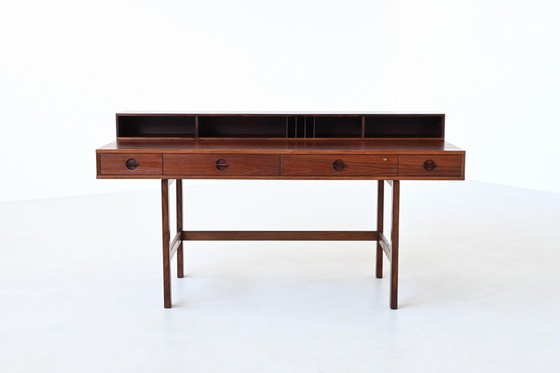 Flip-Top Partners Desk in Rosewood by Peter Løvig Nielsen for Løvig ...