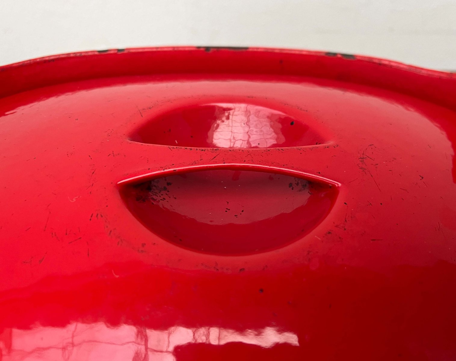 Mid-Century Modern Red Enamel Cast Iron Pot by Timo Sarpaneva for ...