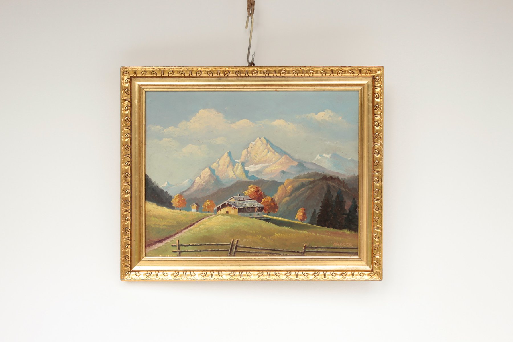 Max Bader, South German Classicism, 1920s, Oil on Cardboard, Framed for ...