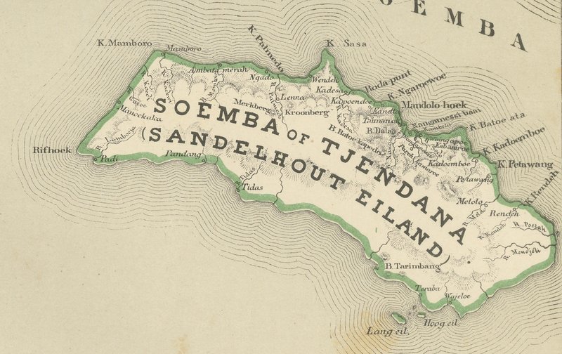Antique Maps of the Lesser Sunda Islands in Dutch East Indies, 1884 ...