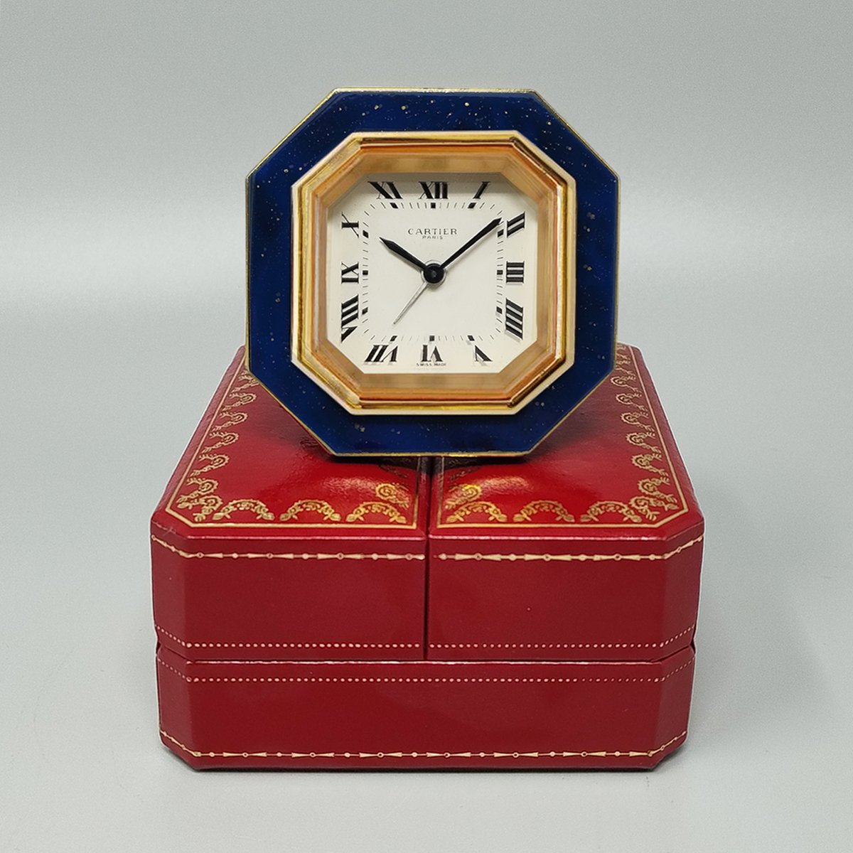 Vintage Pendulette Alarm Clock by Cartier, 1980s for sale at Pamono