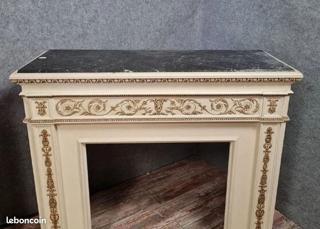 Louis XVI Kamin mit Cheval Spiegel, 1800er bei Pamono kaufen