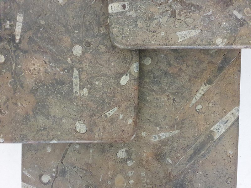 Vintage Fossil Stone Coffee Tables, 1970s, Set of 3 for sale at Pamono