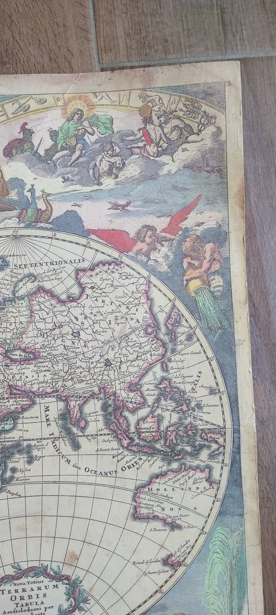 Nova Totius Terrarum Orbis Tabula Chart, Amsterdam, 17th Century for ...