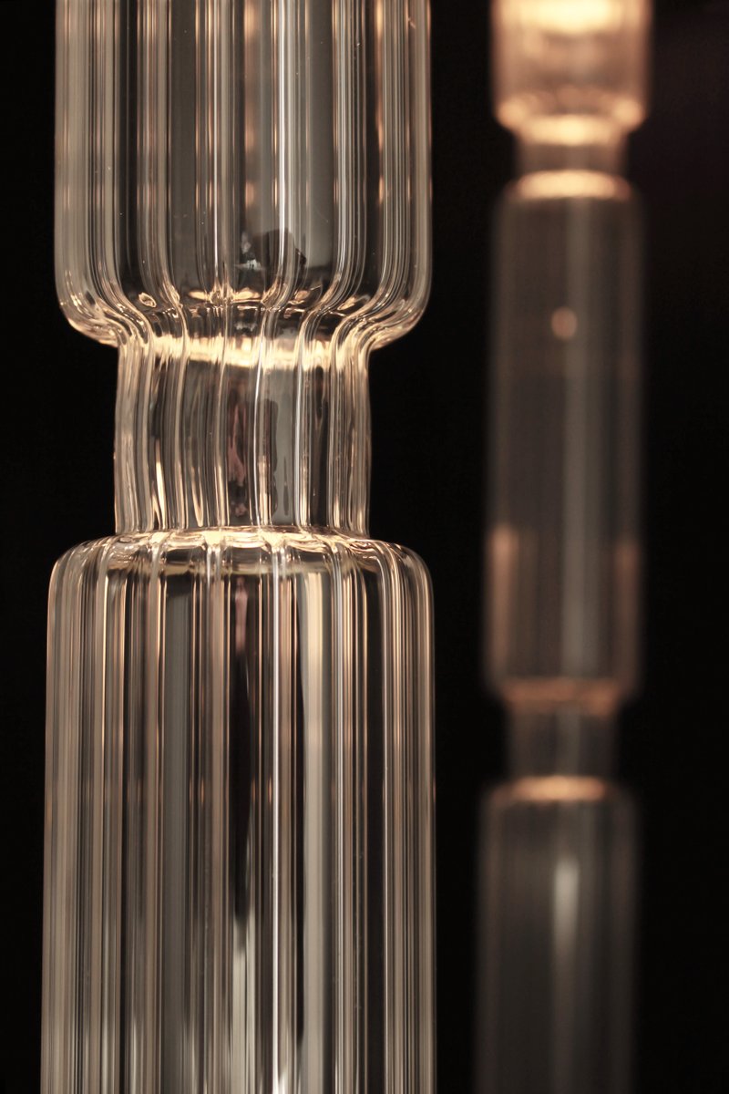 Sagano 5 Lights Glass Pendant by Riviera Light for sale at Pamono