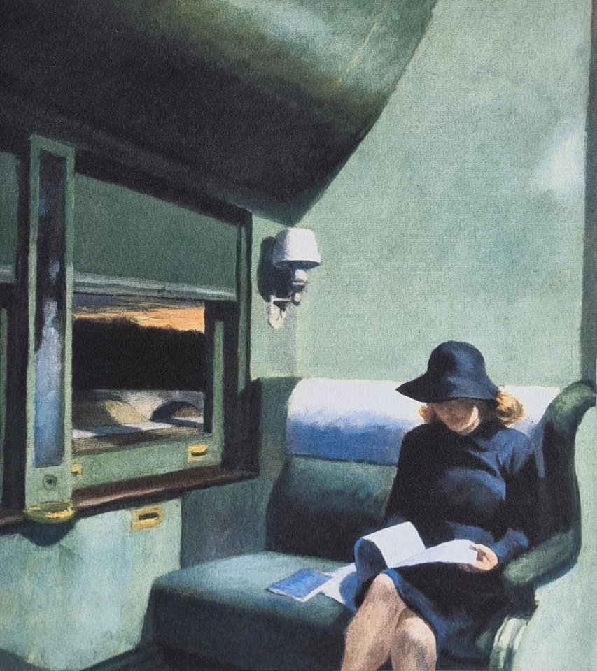 Dopo Edward Hopper, Compartment, 1990, Ink and Pencil and Paper in ...