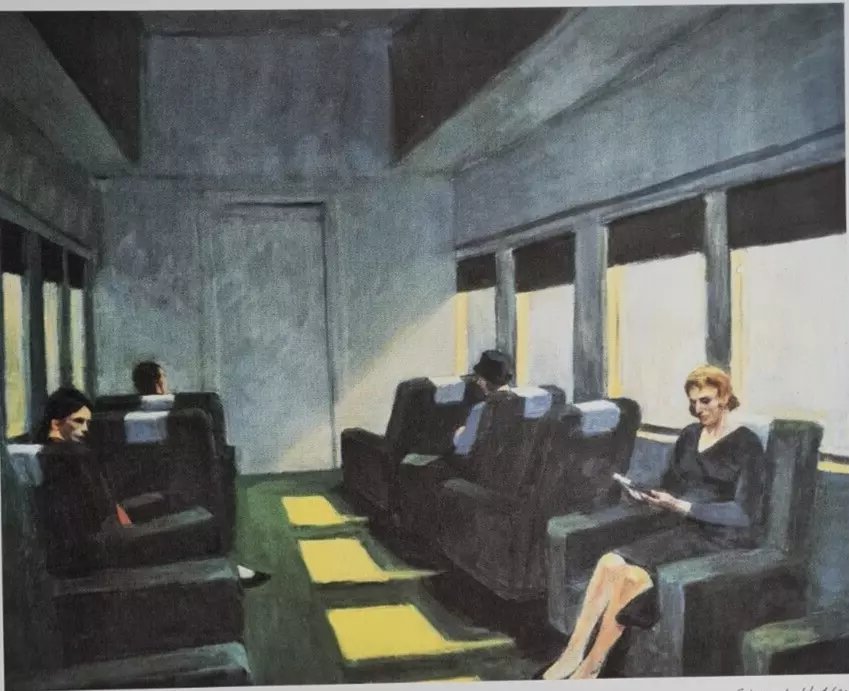 After Edward Hopper, Chair Car, 1990s, Paper for sale at Pamono