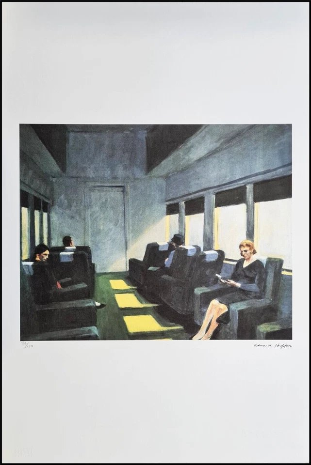 After Edward Hopper, Chair Car, 1990s, Paper for sale at Pamono