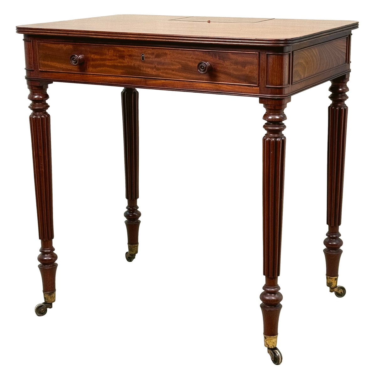 Regency Mahogany Chamber Writing Table, 1820 for sale at Pamono
