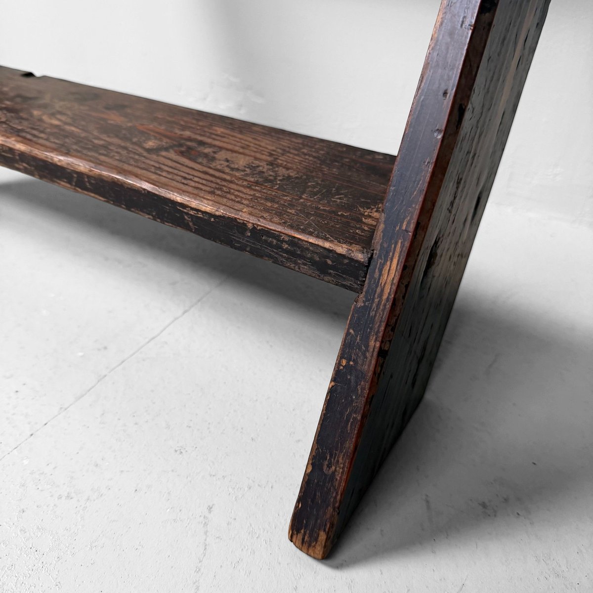 Small Wooden Japanese Ladder with Two Steps, 1940s for sale at Pamono