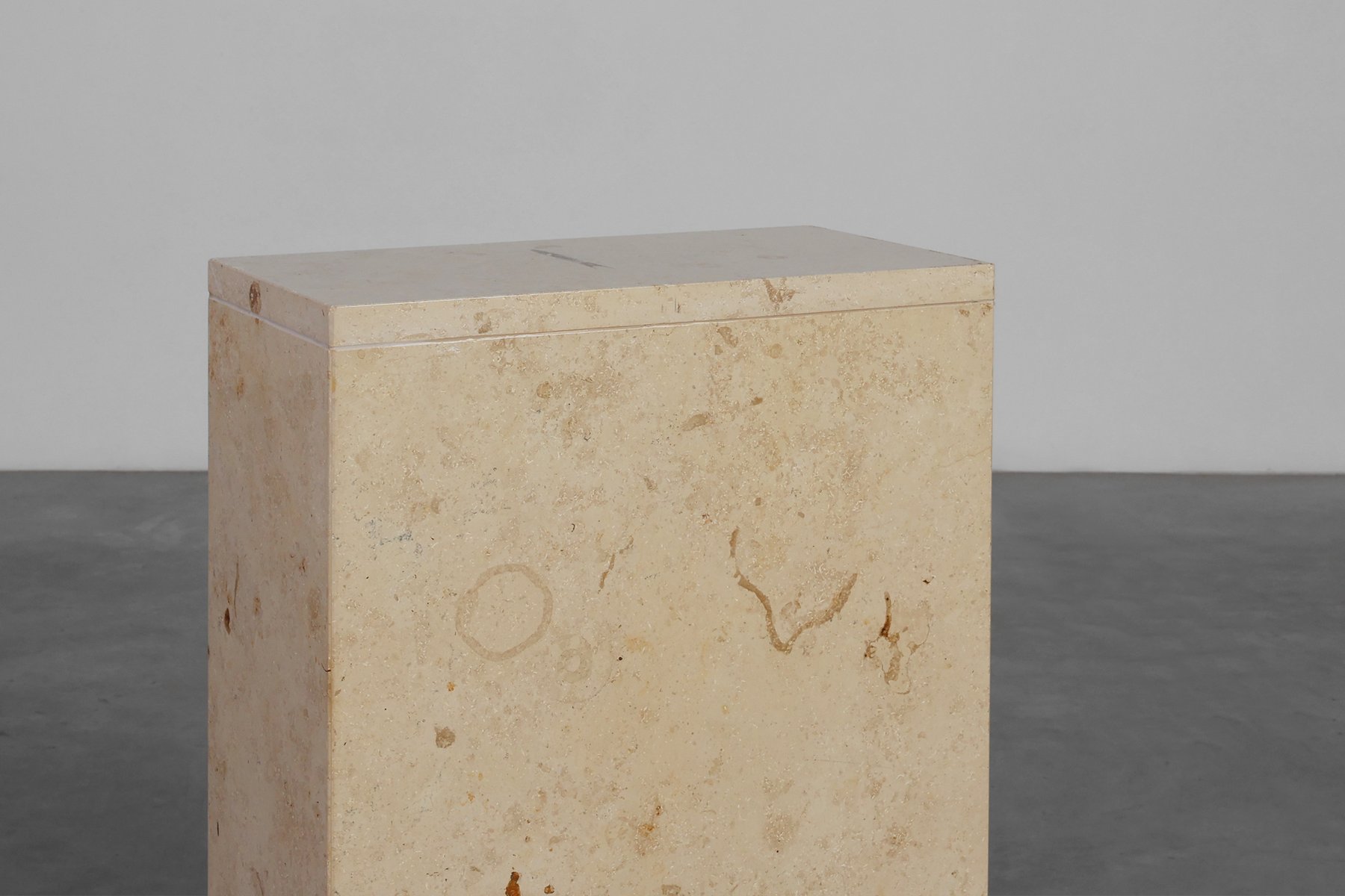 Mid-Century Italian Travertine Console, 1980s for sale at Pamono