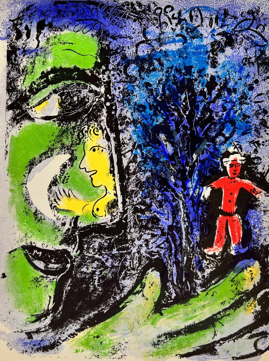 Marc Chagall, Nude Profile and Red Child, 1960, Lithograph for sale at ...