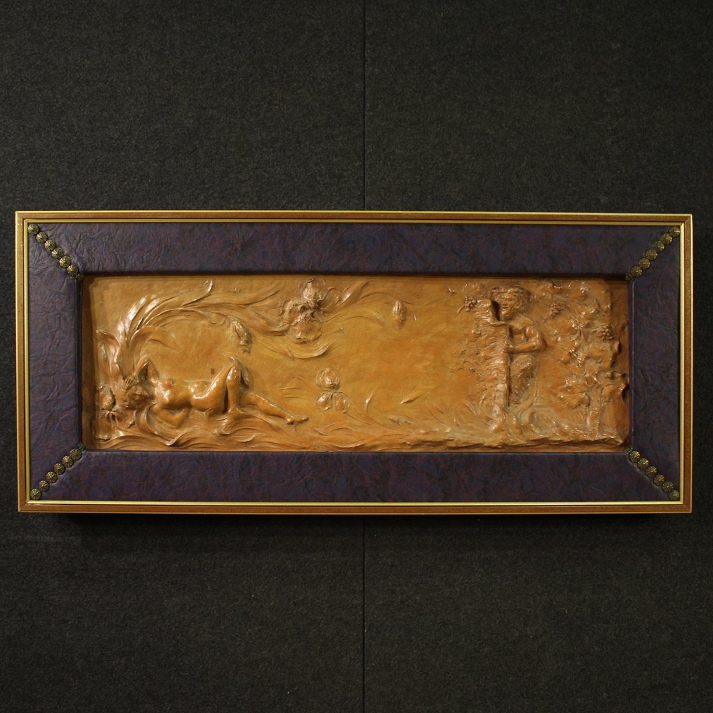 Bas-Relief en Terre Cuite, France, 1920 en vente sur Pamono