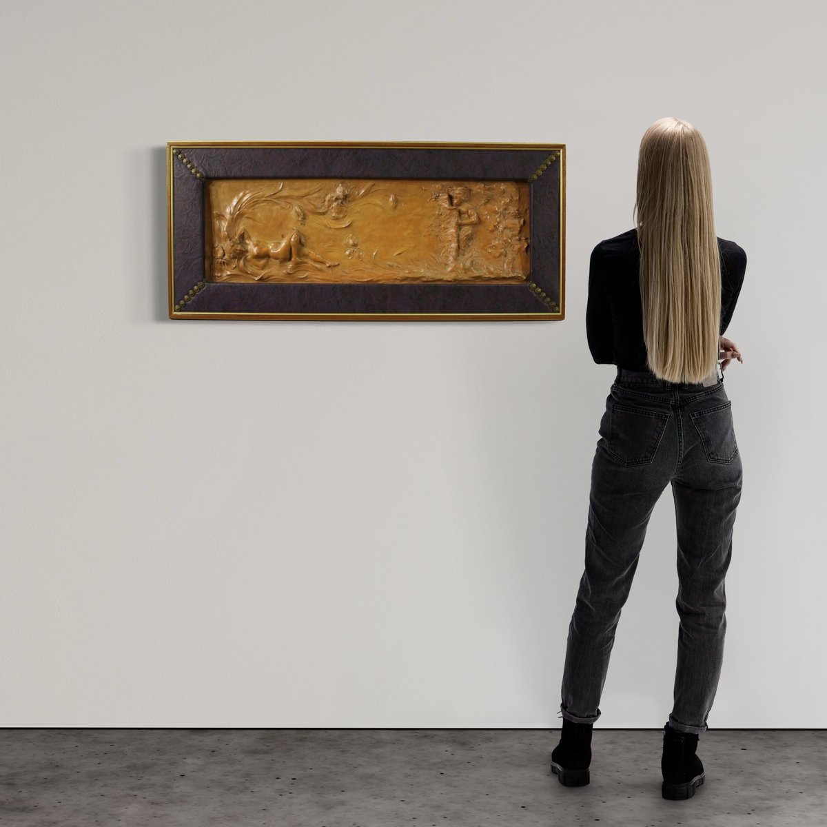 Bas-Relief en Terre Cuite, France, 1920 en vente sur Pamono