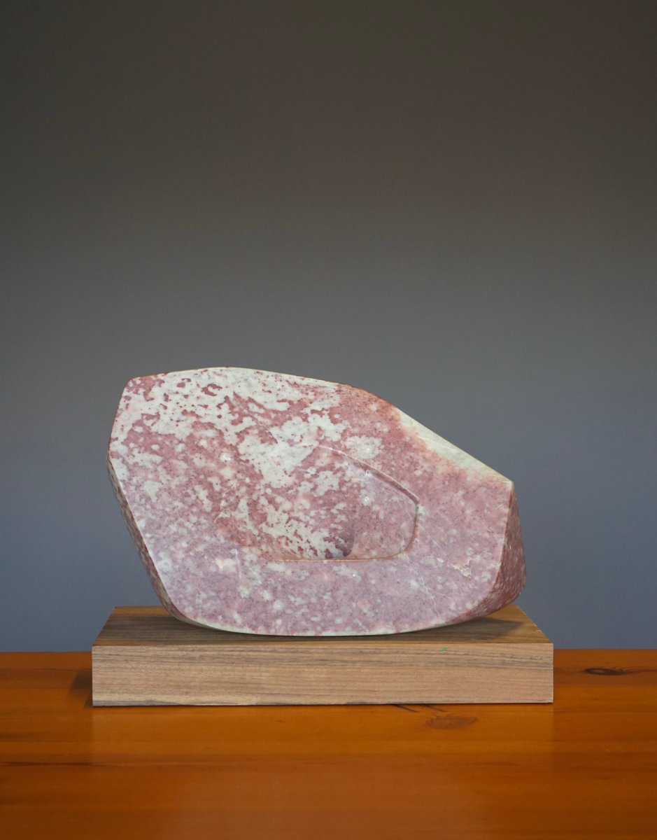 Abstract Stone Sculpture in the style of Barbara Hepworth, 1970s for ...