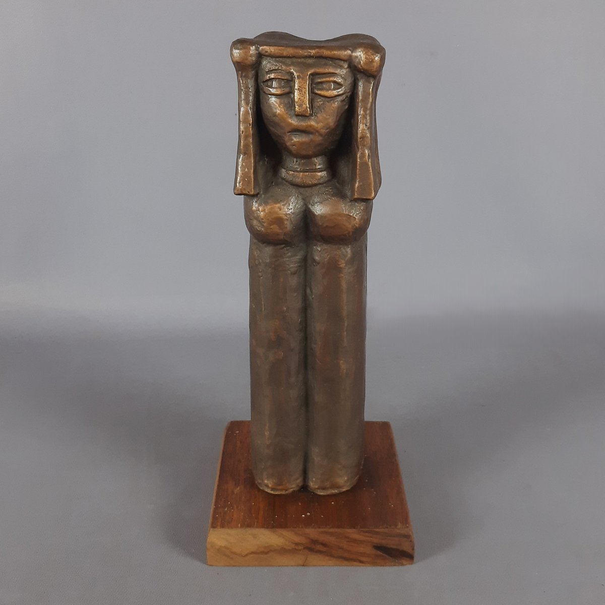 Xante Battaglia, Archaic Figure, 1960s, Bronze on Wood Base for sale at ...
