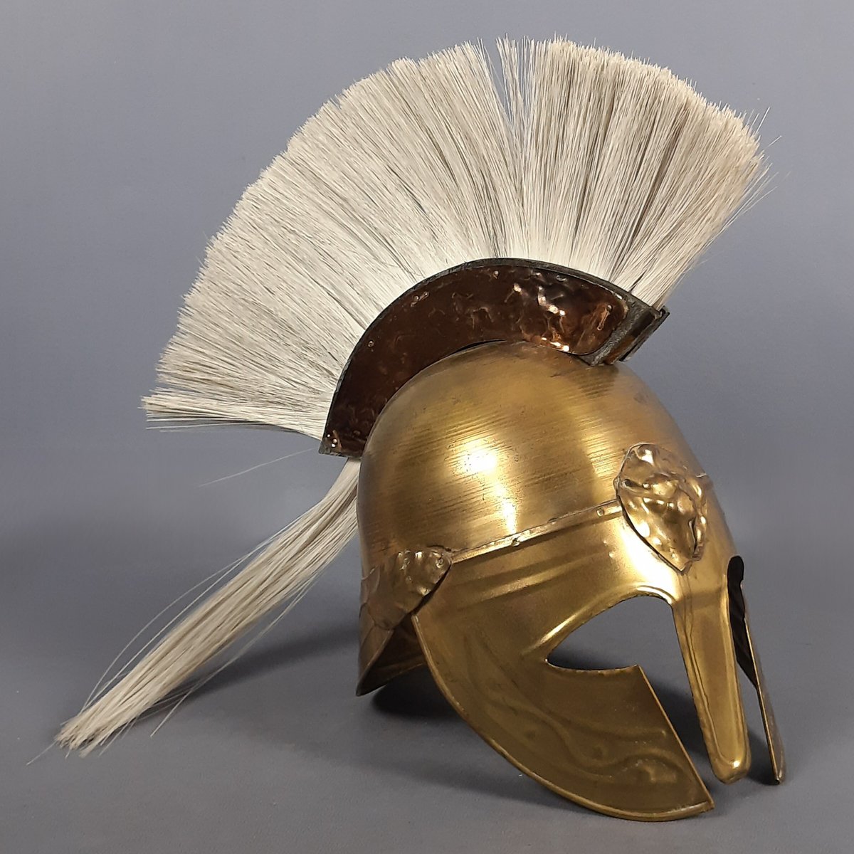 Greek Spartan Corinthian Brass Helmet,1970s for sale at Pamono