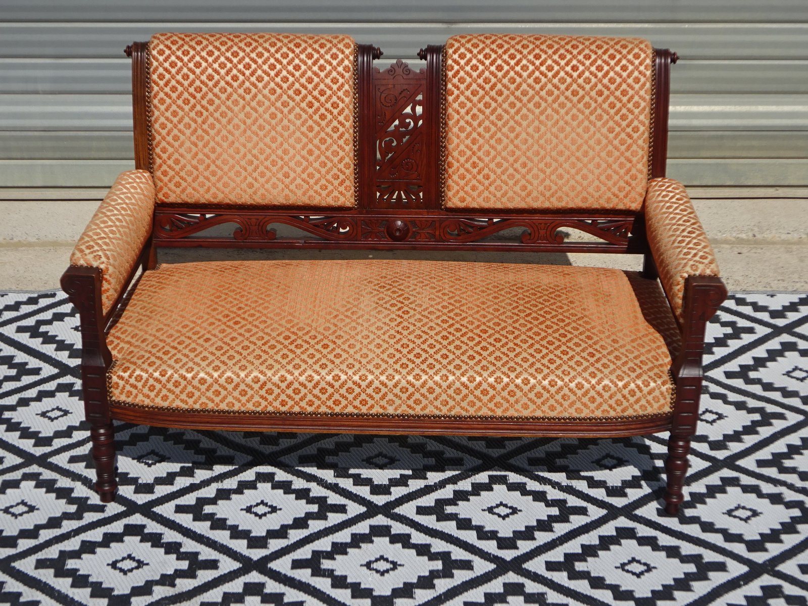 Louis XV Two-Seater Bench, 1950s for sale at Pamono