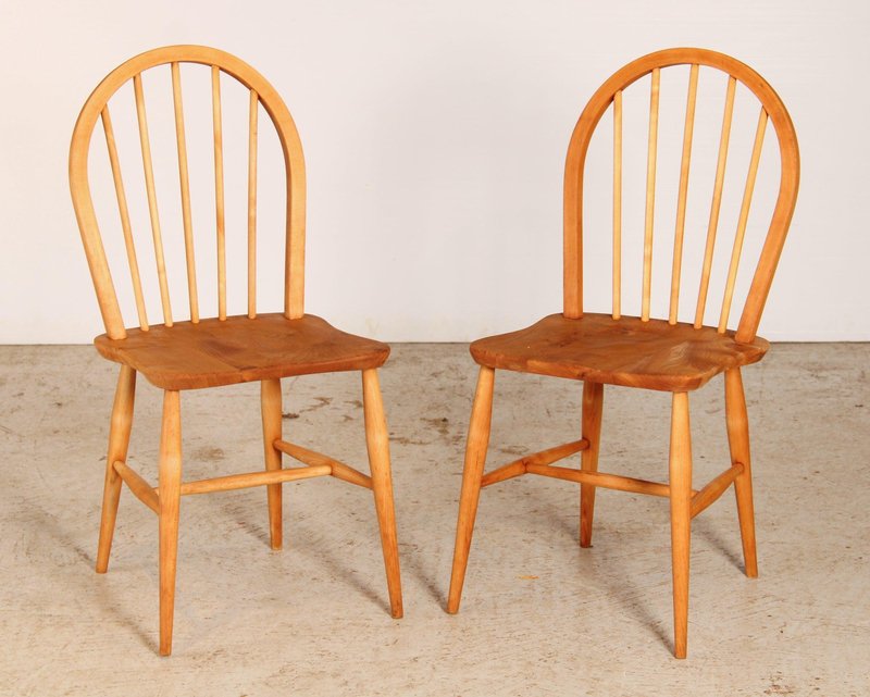 Mid-Century Modern Elm and Beech Chairs from Ercol, 1950s, Set of 2 for ...